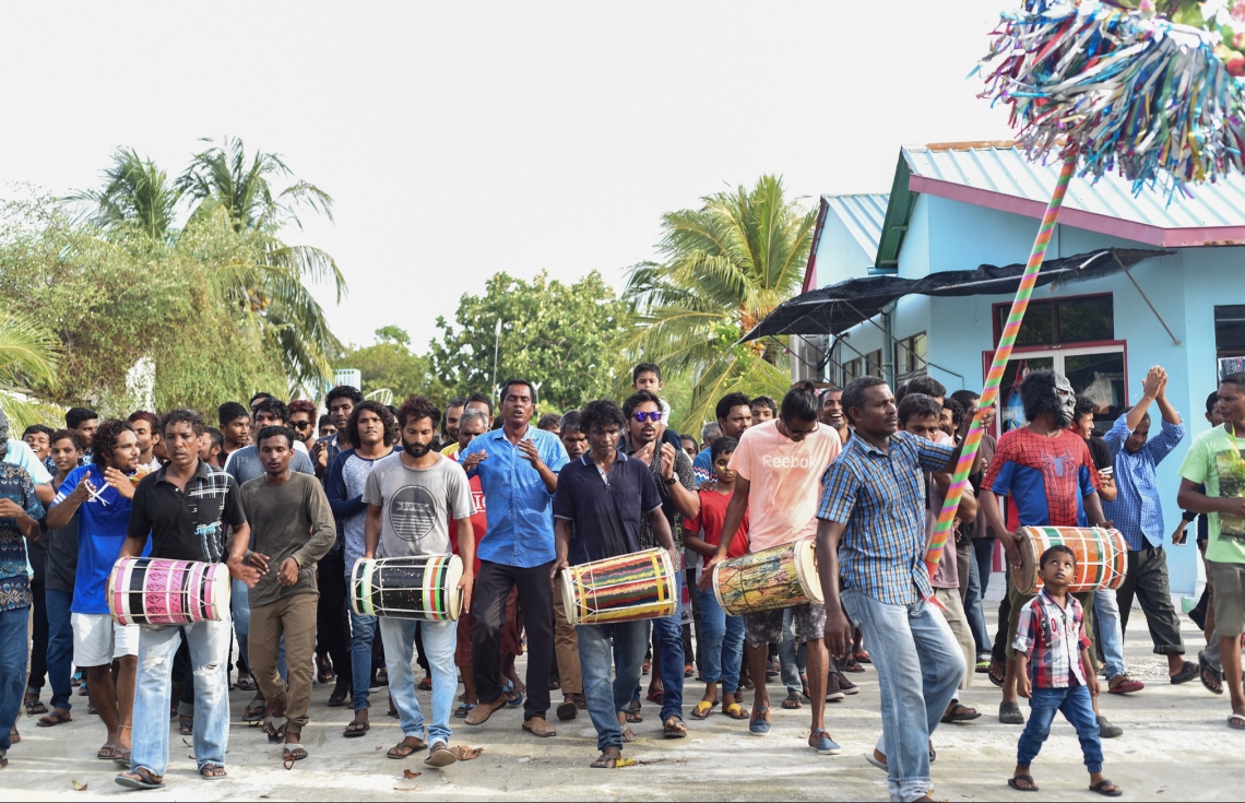 Sh. Funadhoo in Eid Koadi negun | Mihaaru