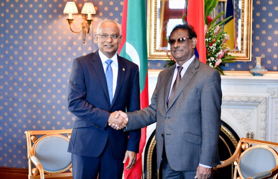 President Solih meets with Acting President of Mauritius - The Edition