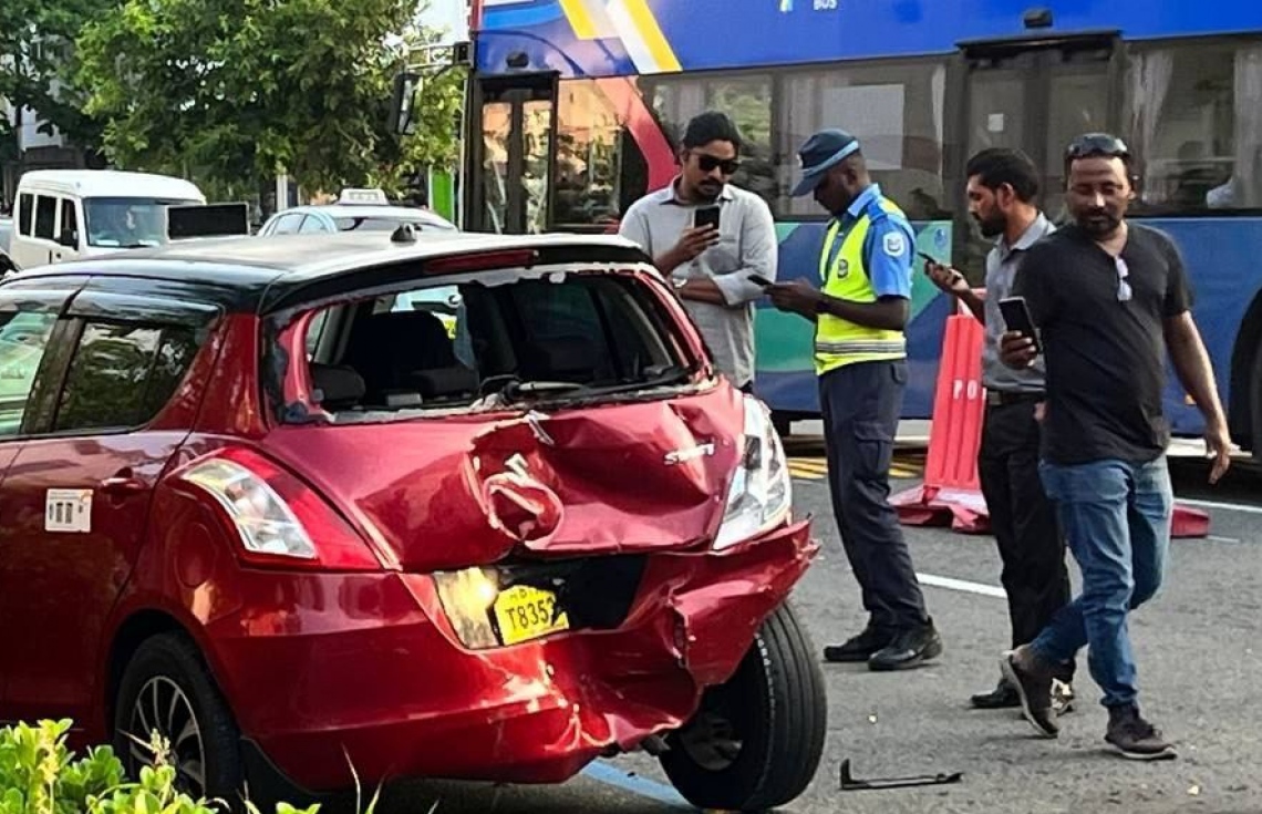 Hulhumale' road accident: Slight injuries, major vehicle damage - The ...