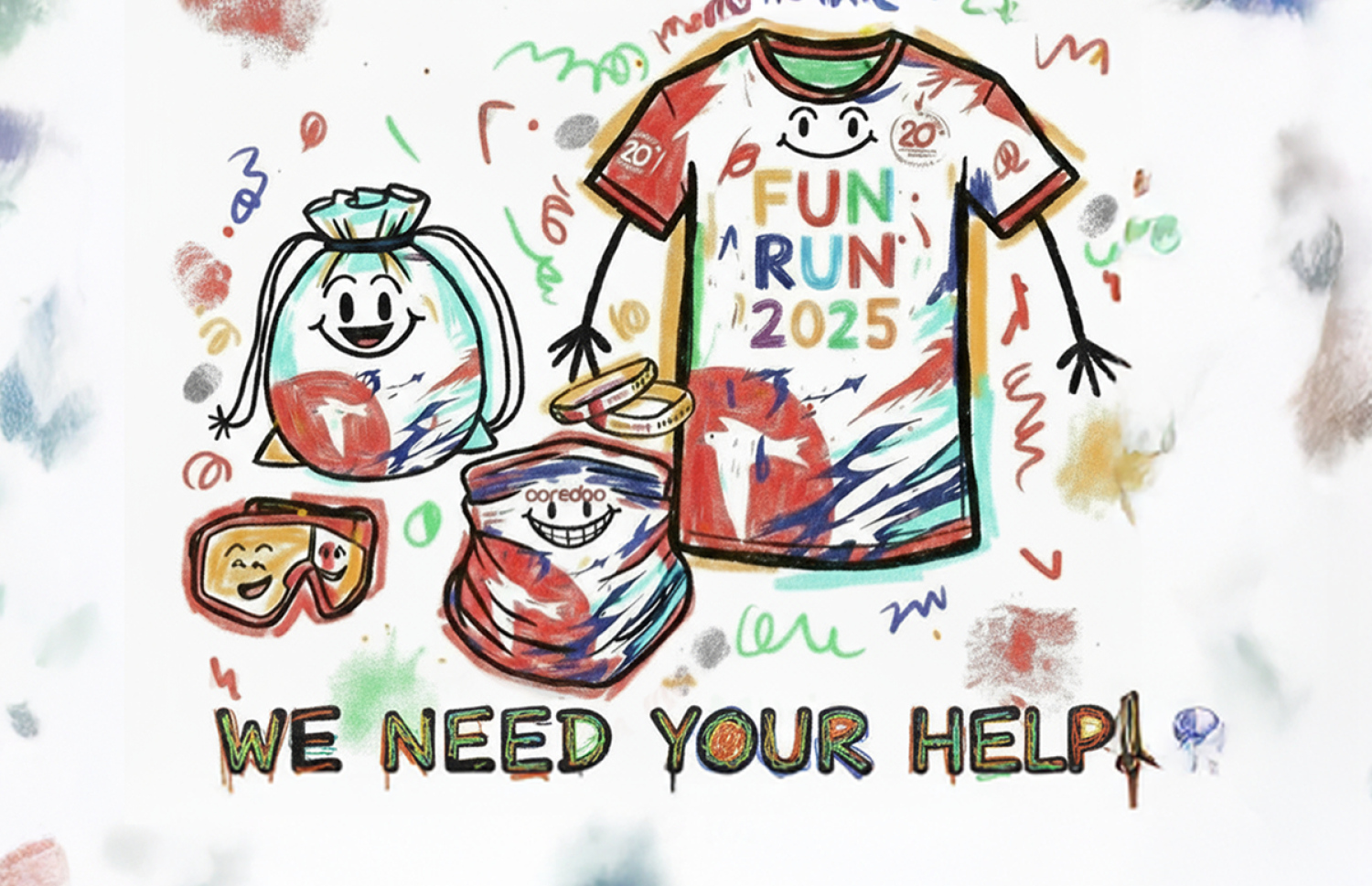 Ooredoo Fun Run Design Contest for Children | curated by summary.mv